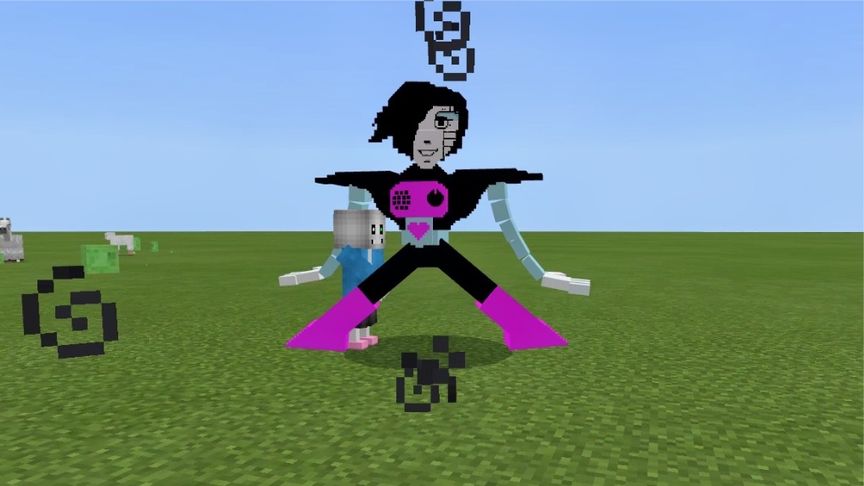 我的世界传说之下模组,Sans和Gaster加起来都打不动一个机器人
