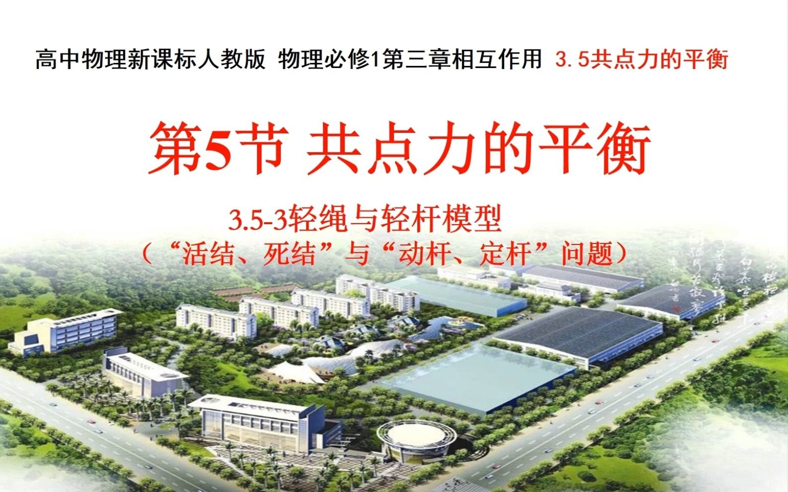 3.5-3共点力的平衡(轻绳与轻杆)模型