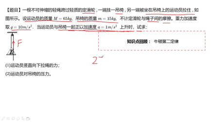 牛顿第二定律经典例题讲解01