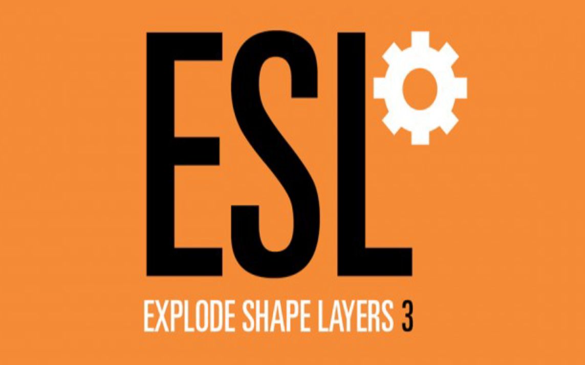 【AE脚本 | 双语字幕】形状层处理脚本Explode Shape Layers使用教程