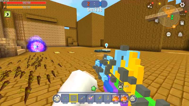 迷你世界:野人把这么多装备留在这里 我要用野人的武器把它淘汰