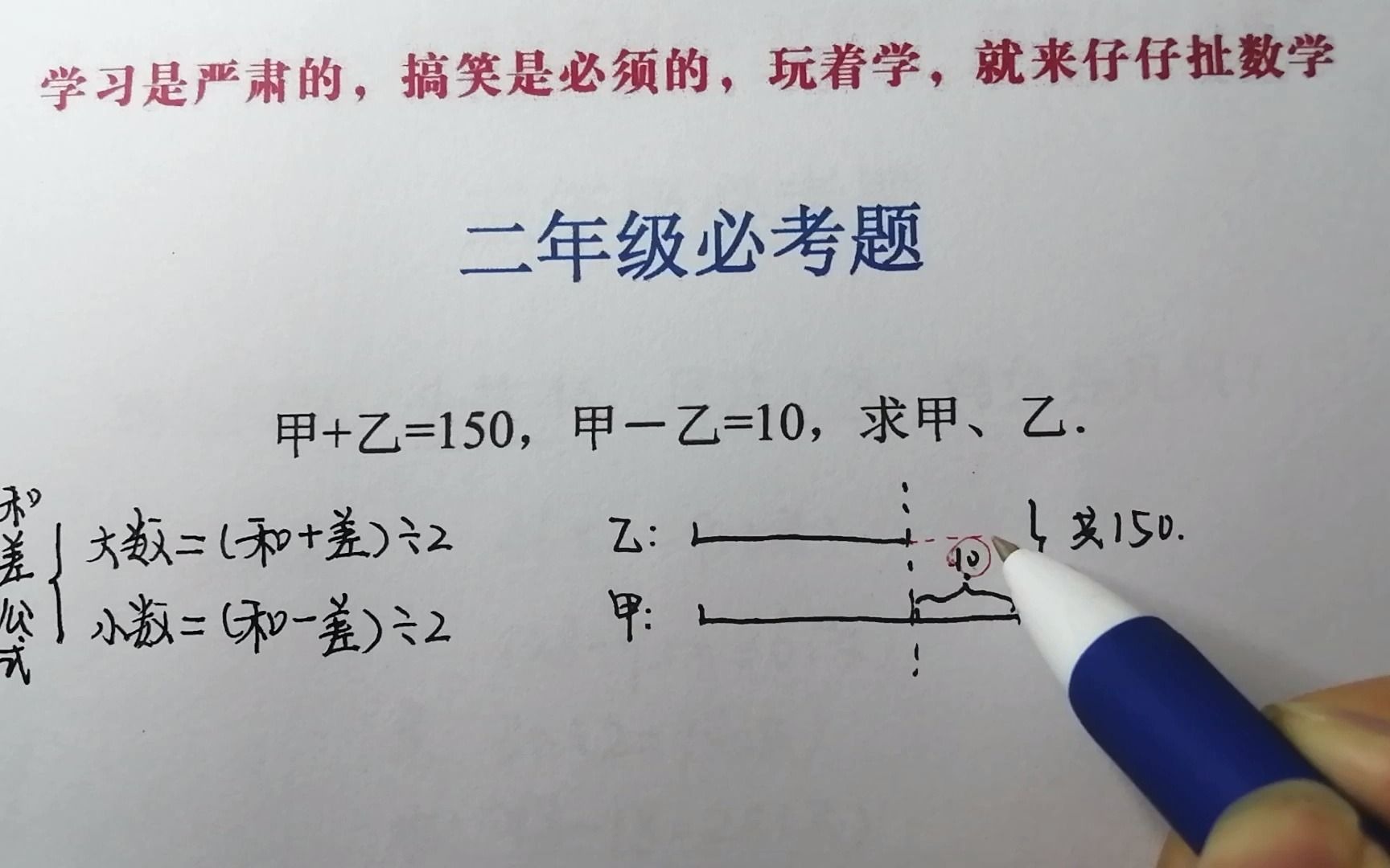 和差公式解决和差问题