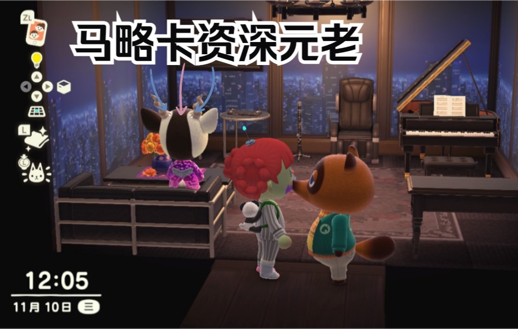 【动森日常】为马略卡元老森森装修房间——如何给本岛的小动物装修