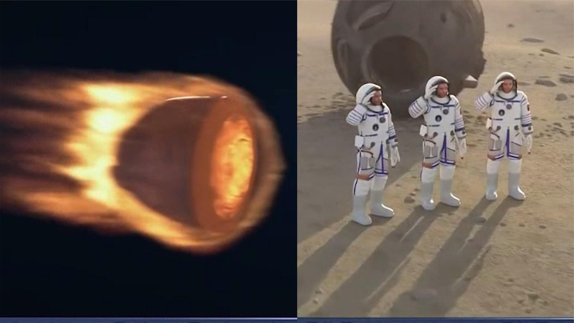 壮观!动画演示神舟十二号返回地球完整流程 一起迎接航天员回家