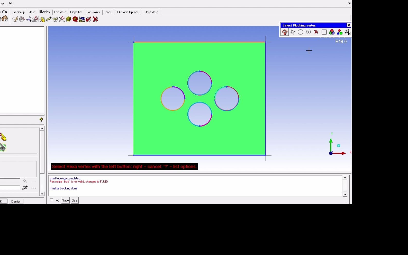 ICEM 多孔管束结构化网格划分