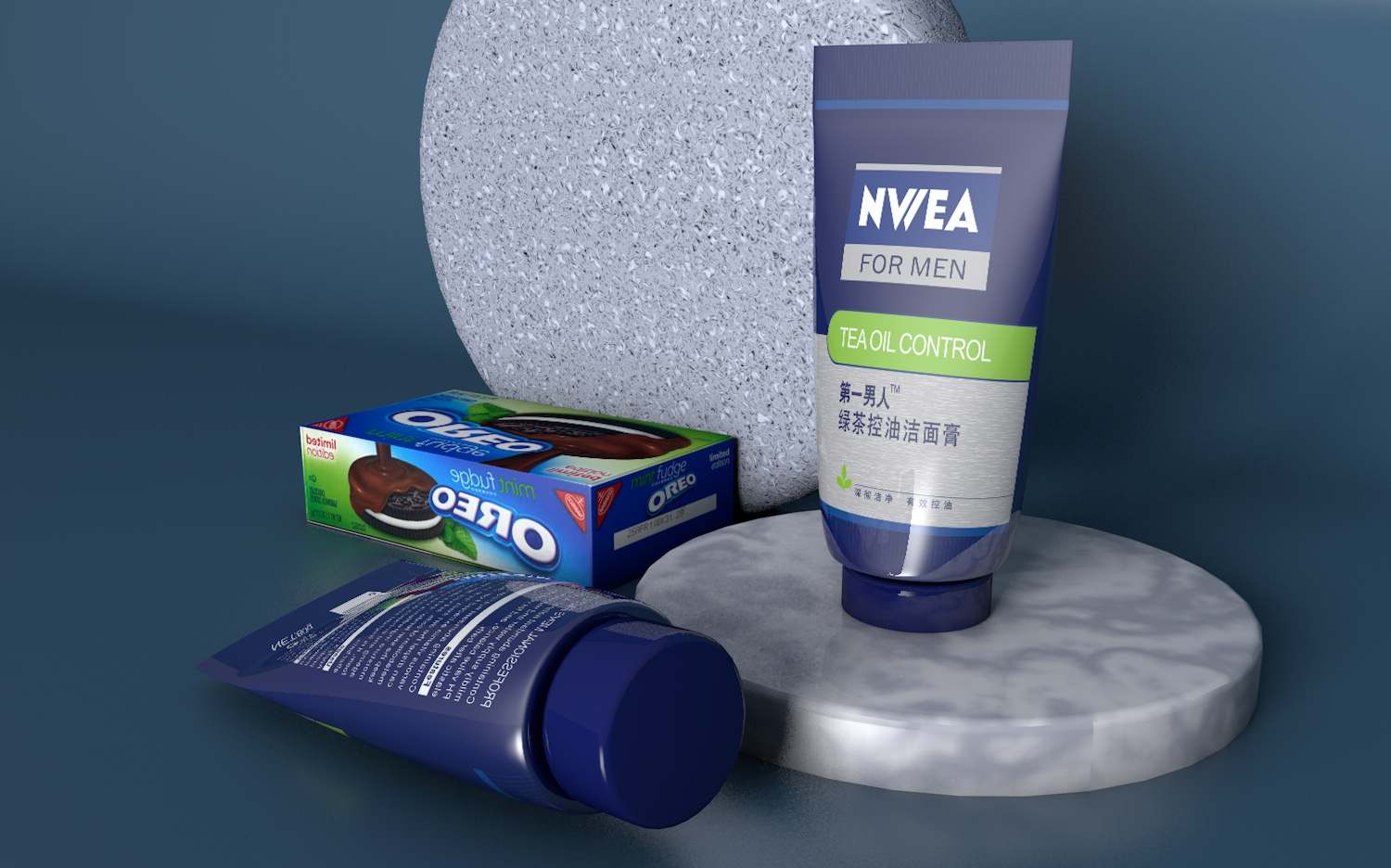 C4D系列包装设计课程——3.洗面膏包装设计