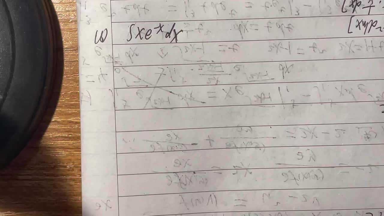利用分部积分法求不定积分--06