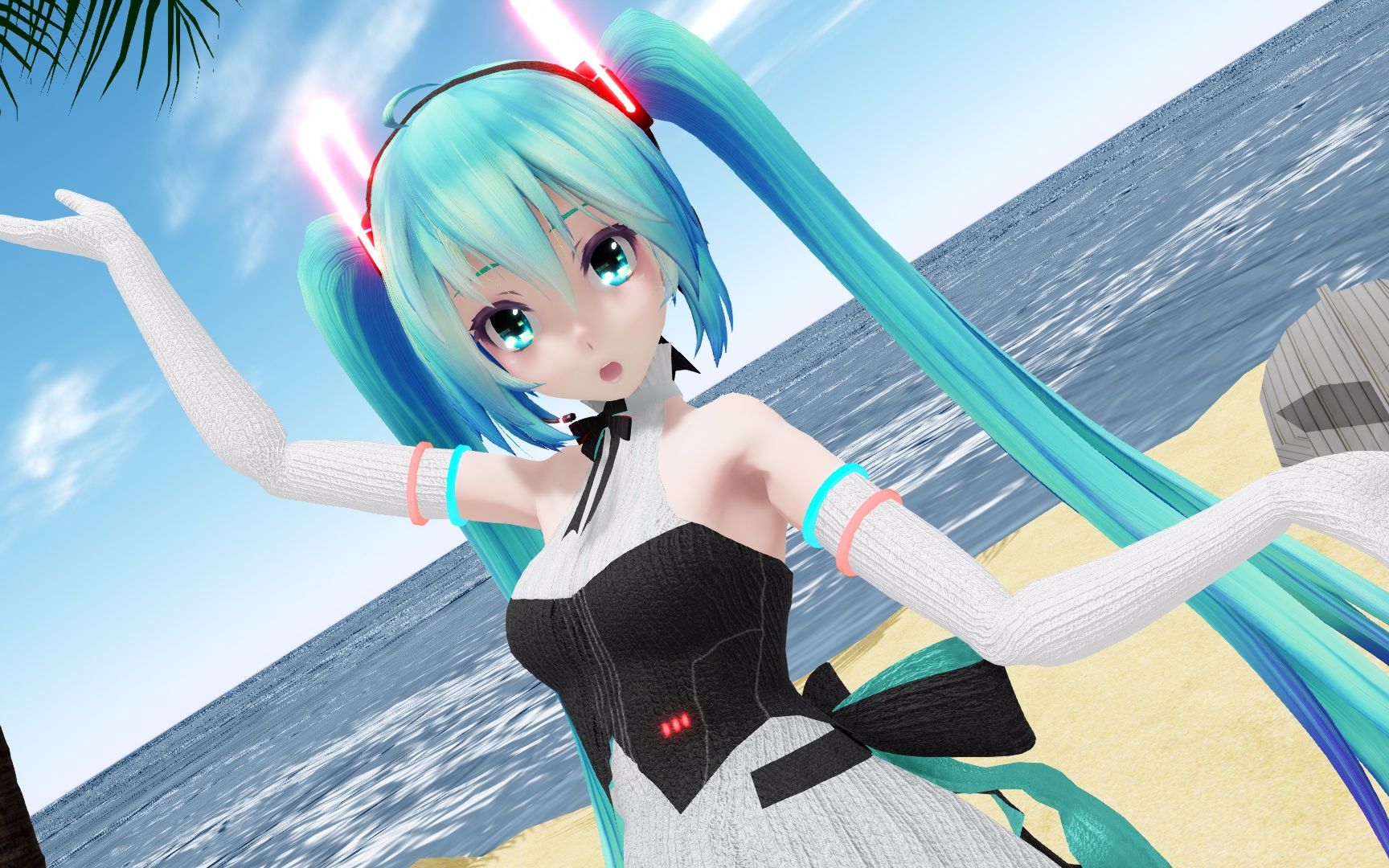 【MMD/1080p】阳光、沙滩、海浪还有公主殿下