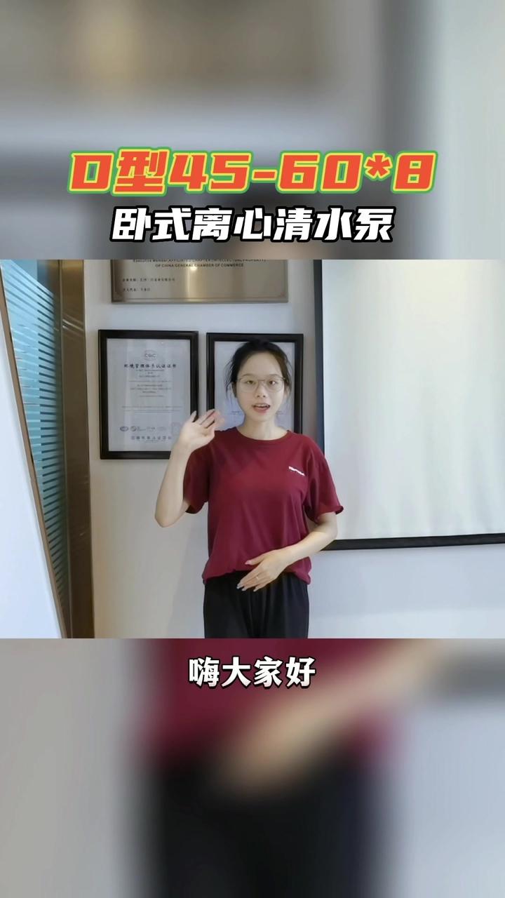 嗨大家好,今天给大家介绍一款我厂生产的#D型45-60*8#卧式清水离心...