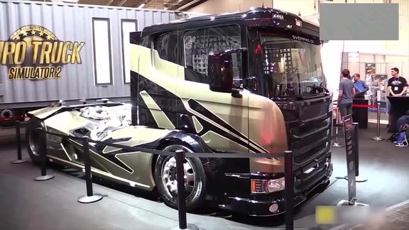 搭载V8引擎的斯堪尼亚卡车,拥有2000匹马力!震撼人心!