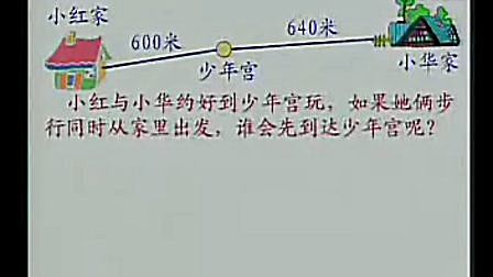 小学四年级数学优质课视频《路程、时间与速度》_王井