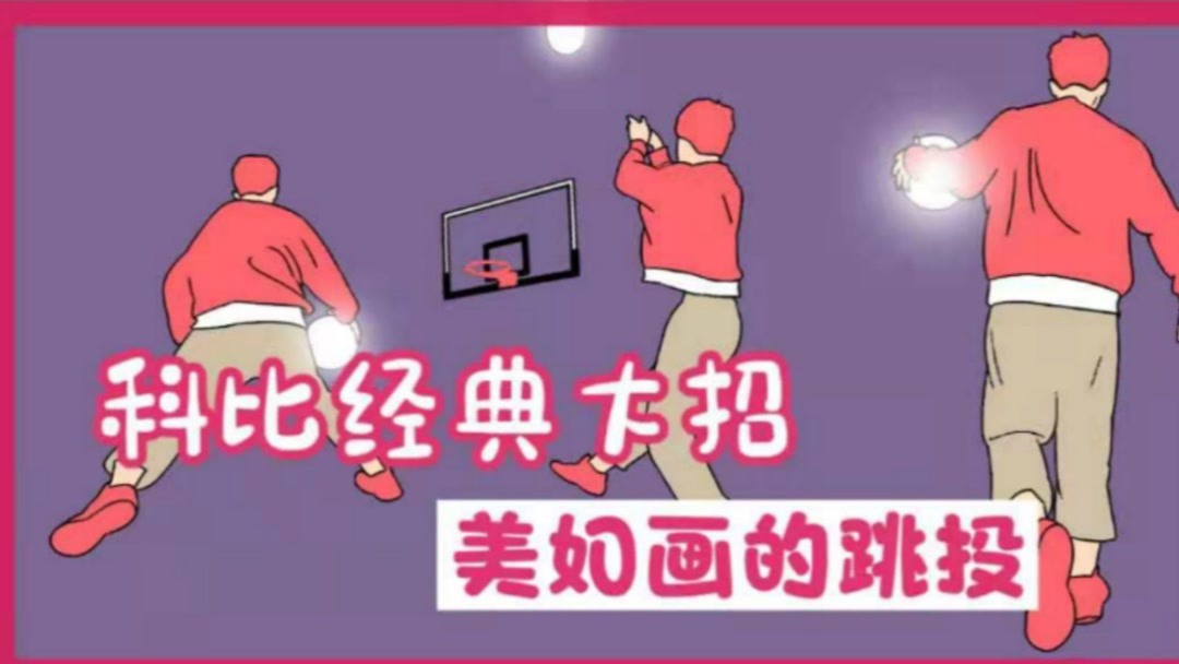 nba篮球动画:科比经典大招霸气!科比一个美如画的跳投逆转比赛
