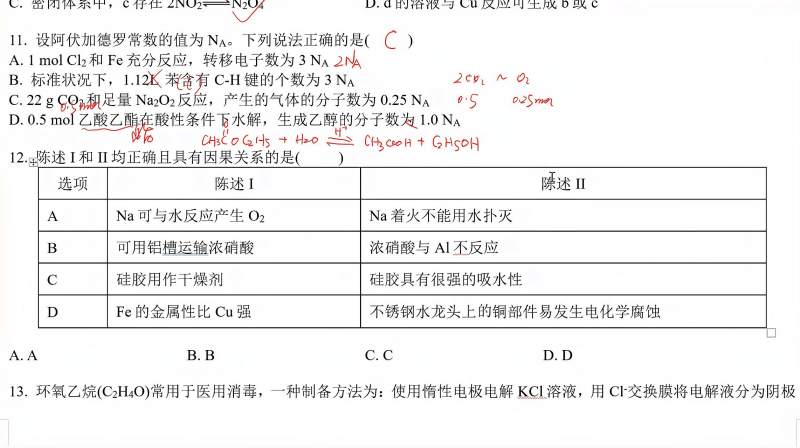2021年广东学业选择考试测试题选择题