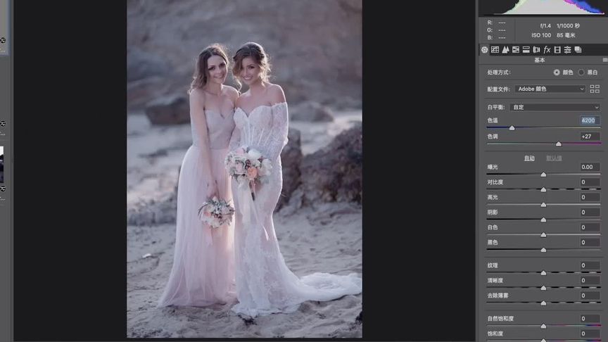 婚礼ins风调色思路 播放时间有点长 但详细#抖音小助手 #ps修图