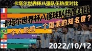 卡塔尔世界杯八强球队热度对比,恭喜梅西晋升球王!