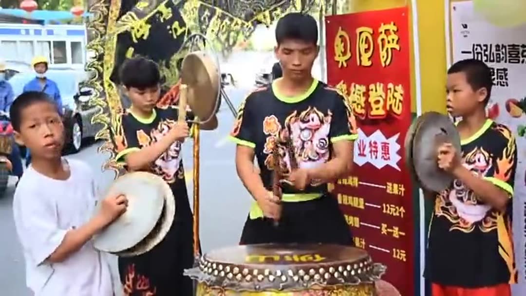 舞狮表演 开业醒狮表演