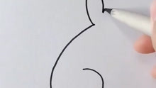 数字6,慢动作画小鸟,是不是很简单的呢快画起来吧