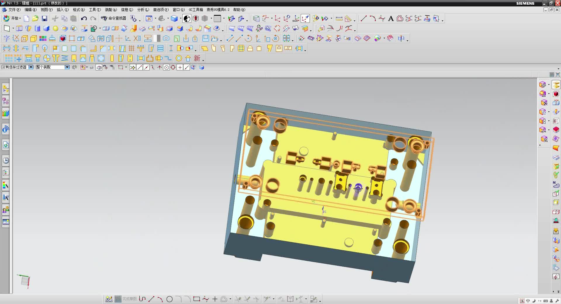 模具设计学习视频2D斜顶的制作 后模顶针及出两穴的制作技巧