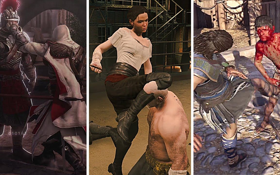 《刺客信条》系列赤手空拳打斗动作的演变(2007-2021)