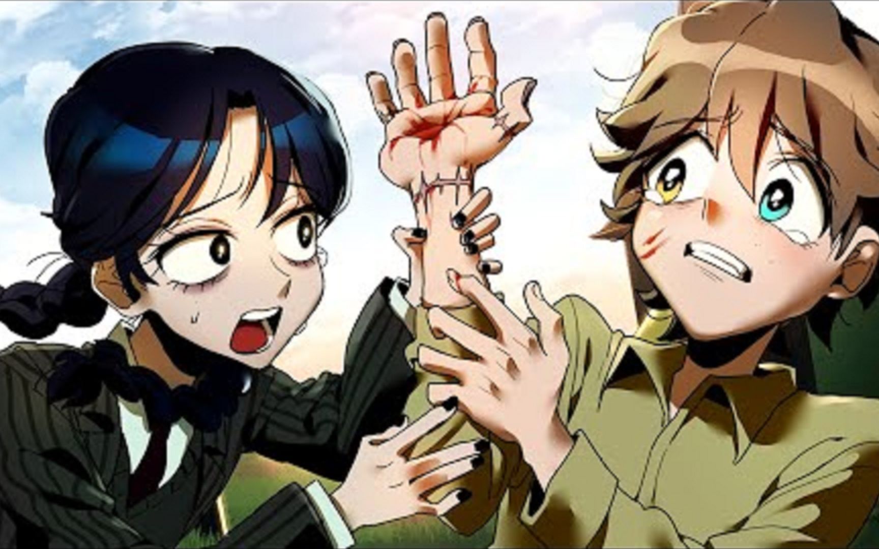 亚当斯一家:星期三和断手的相识 星期三已经失去断手一次了!