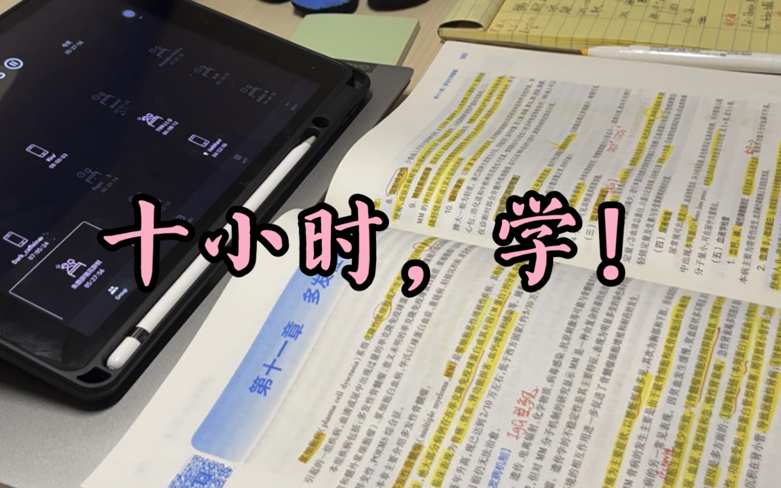 10h/985大四医学生日常学习记录/睡了10小时的一天