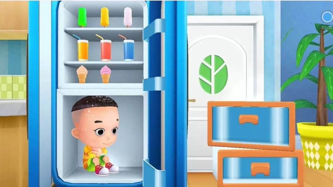 冰箱不能乱使用大头儿子小头爸爸居家安全游戏