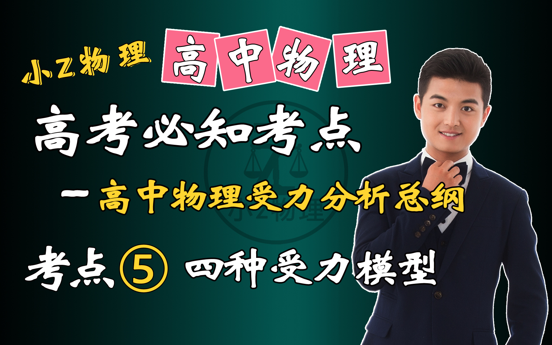 高中物理必知考点考法系列之高中物理受力分析总纲(一)-四种受力模型