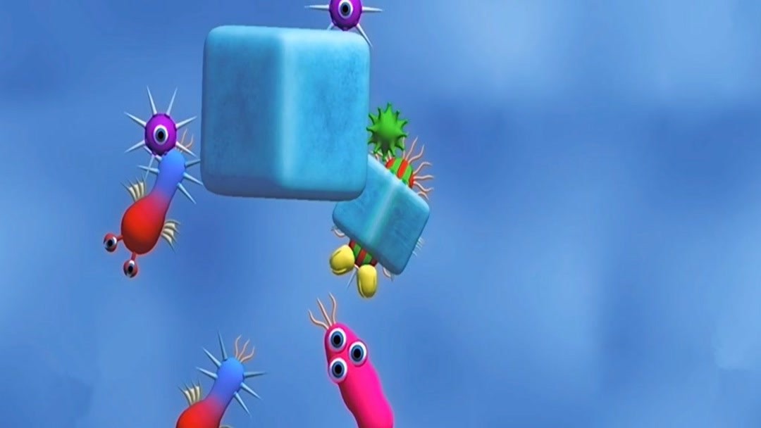 进化模拟器:无法逃脱被冰冻的命运,小花激烈挣扎无果游戏