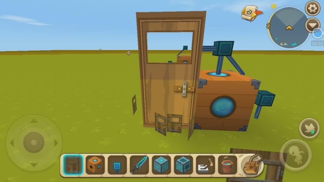 迷你世界:制作智能刷门机教学,可生产无限制的门!