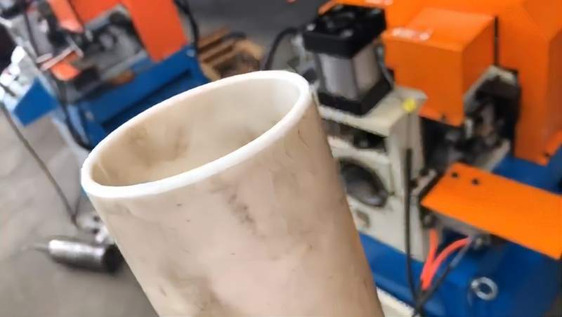 PVC塑料管自动倒角机视频