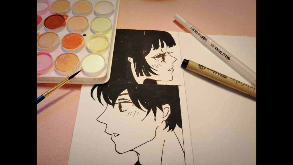 相遇or错过|卡通人物绘画过程