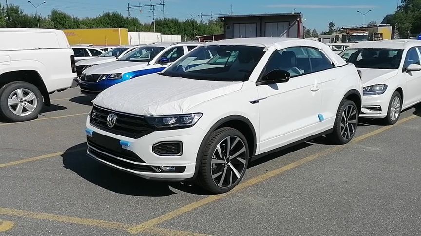 2020款大众探歌T-Roc敞篷版入库实拍,近距离了解外观与内饰