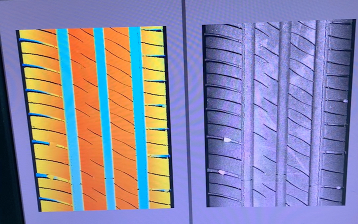 万物皆可扫 UC3D线激光轮廓传感器轮胎3d扫描检测应用