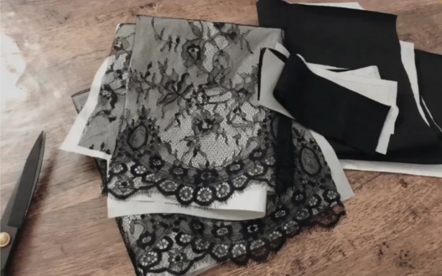 蕾丝半裙制作过程