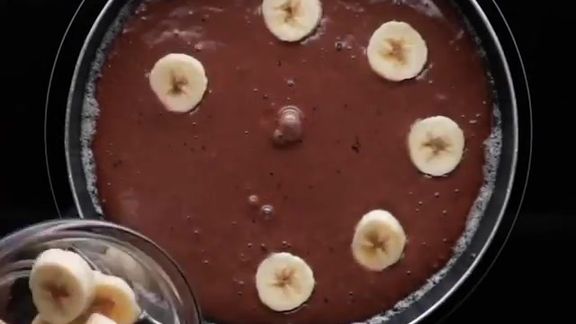 香蕉巧克力派,不用烤箱的简易做法,三步搞定孩子的甜点