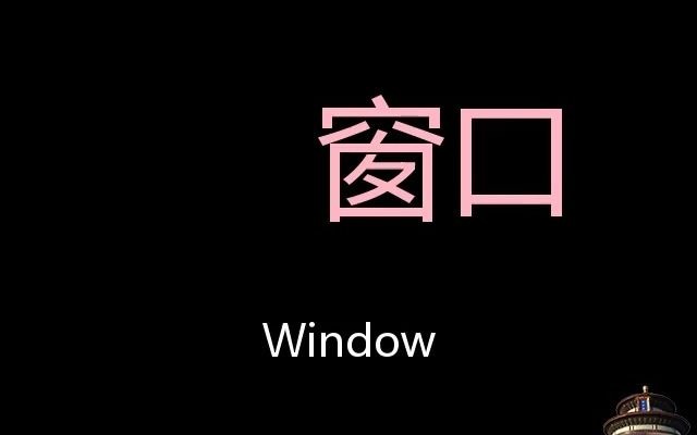 窗口 Chinese Pronunciation Window