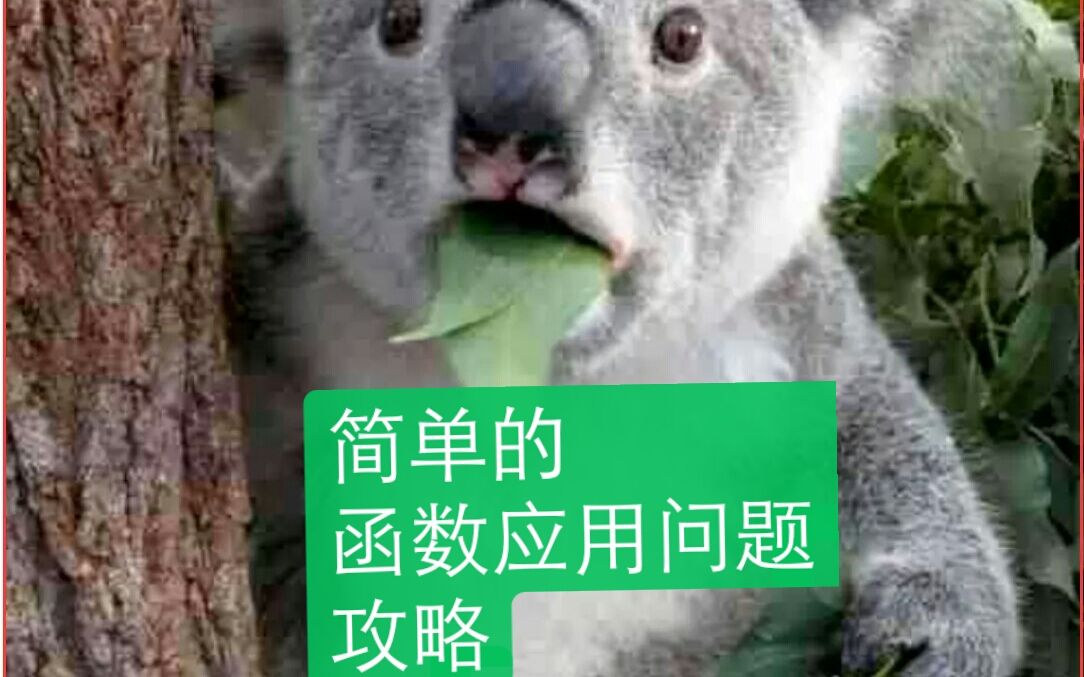 2简单的函数应用问题攻略