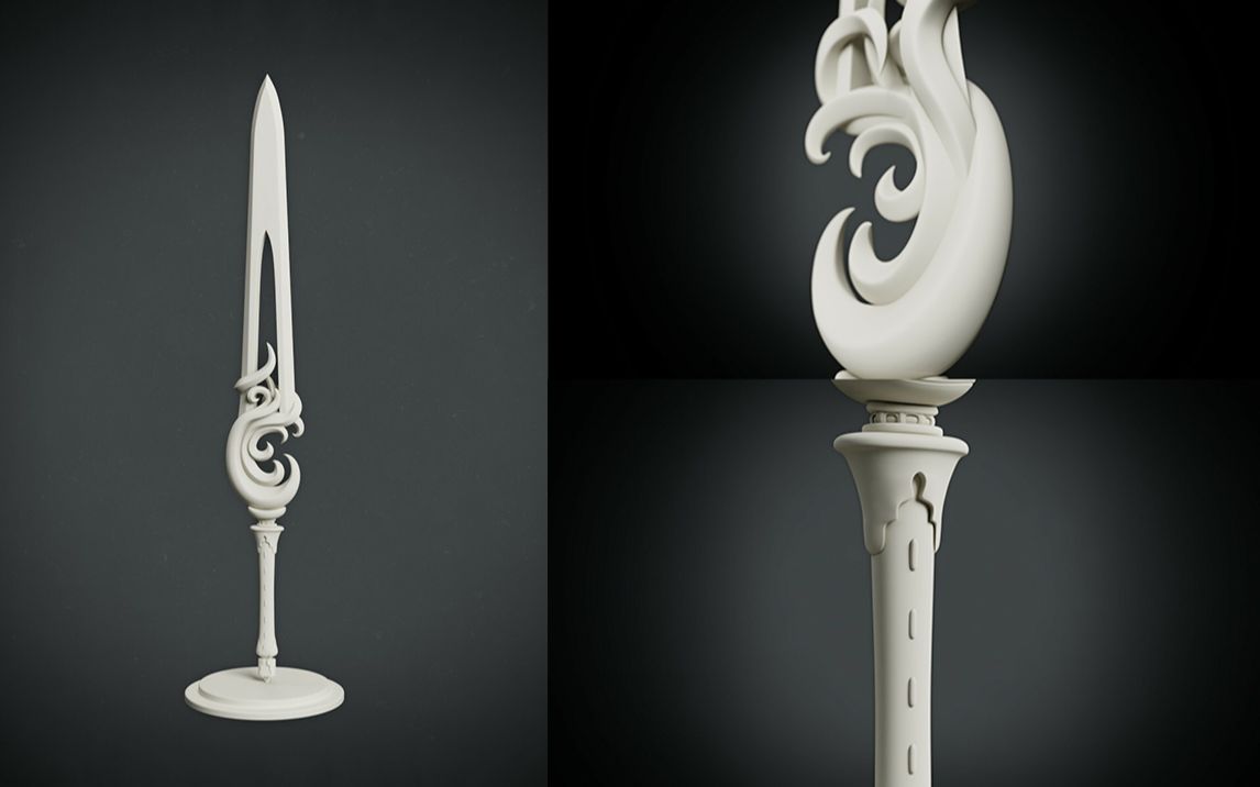 Maya-零基础武器剑模型制作教程。maya建模基础教程