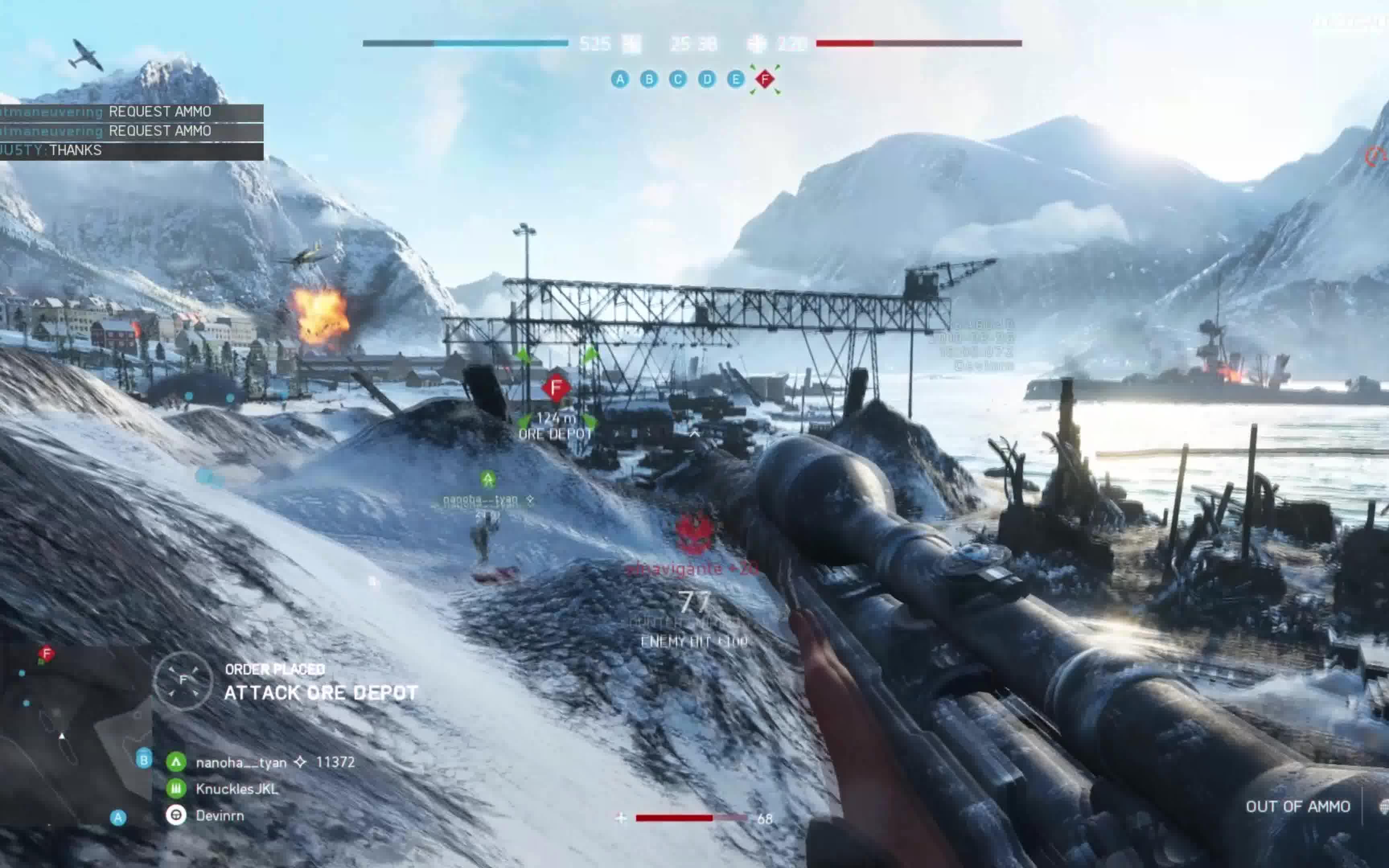 令人舒适的战地5拉大栓98K爆头现场