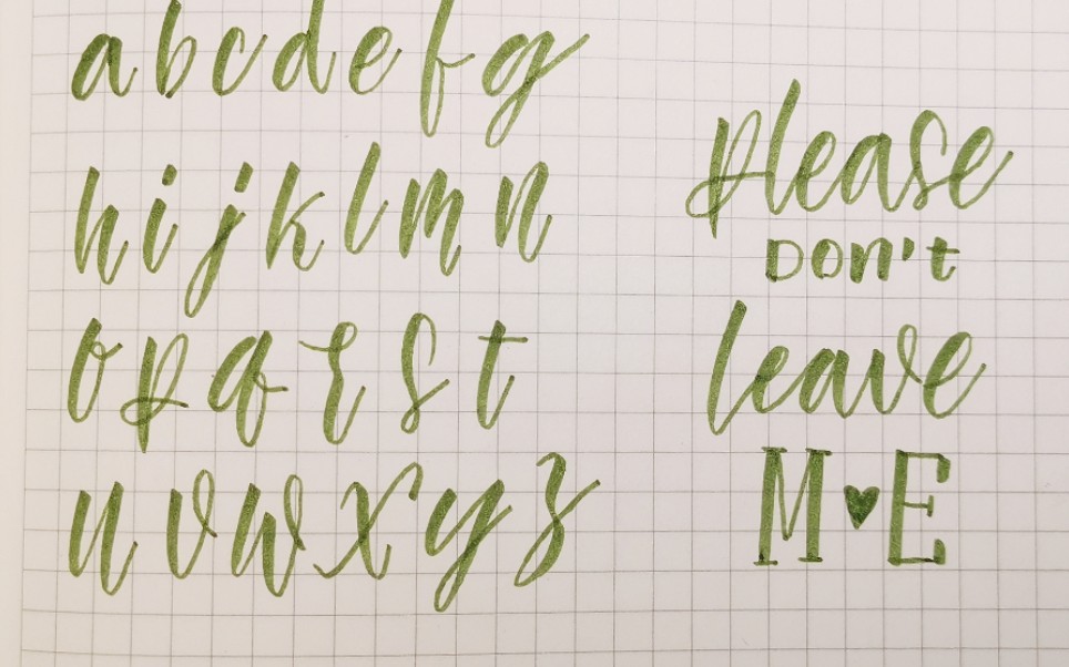brushlettering‖日常练习✪字帖解析✪字母示范与单词书写