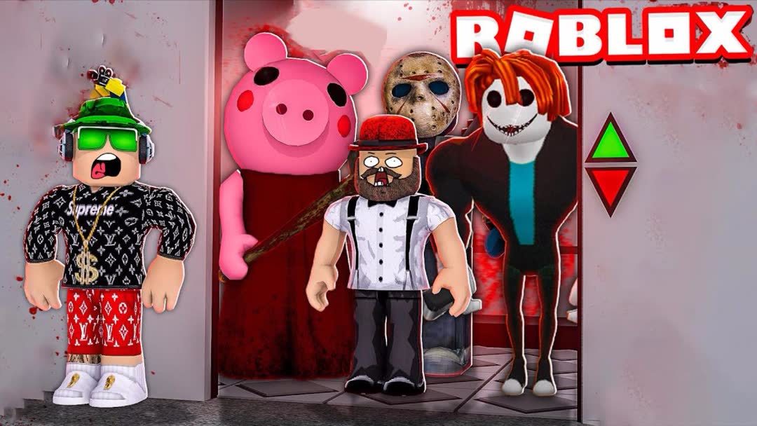 Roblox电梯模拟器!到处是怪物!躲在电梯瑟瑟发抖!面面解说