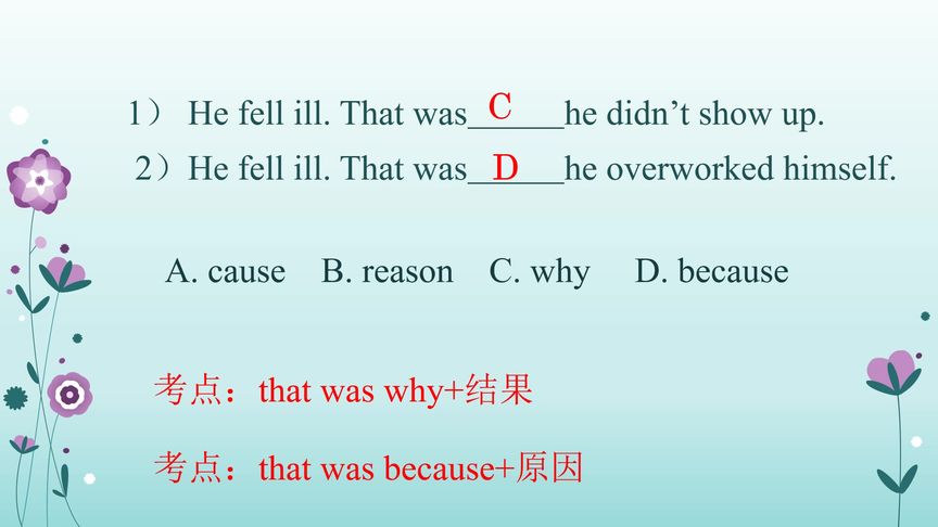 高中英语易混题对比讲解,两条表语从句对比练习