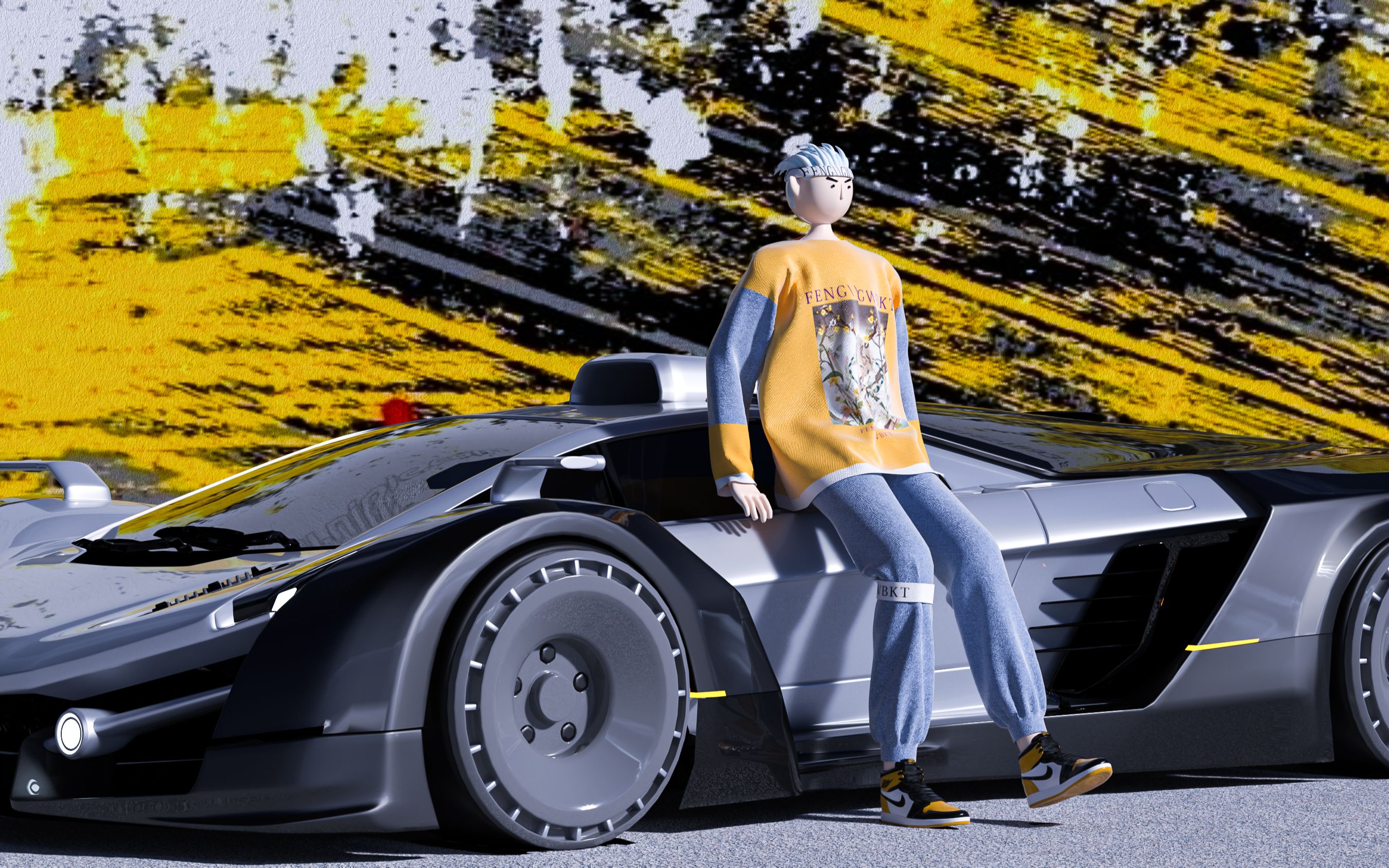 C4D卡通角色建模OC渲染+骨骼绑定与MD衣服布料制作(1)三维建模,...