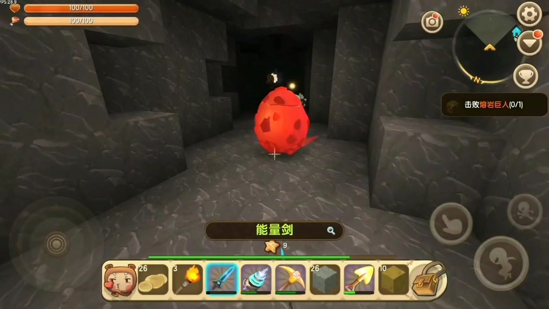 迷你世界冒险模式:矿洞虽然不大但是很有料值得一探究竟