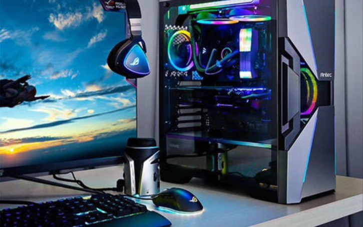 《DIY电脑》,笔记本电脑独显接口连接至外置显示器,搭配台式级键鼠。...