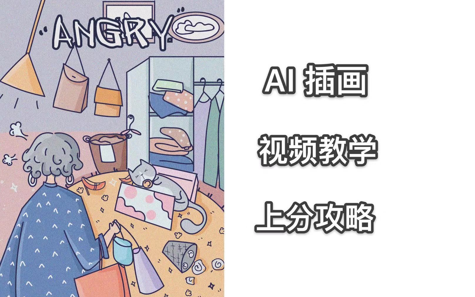 【商业插画】还不会用ai画插画吗?这个视频教会你,如何用ai画小清新...