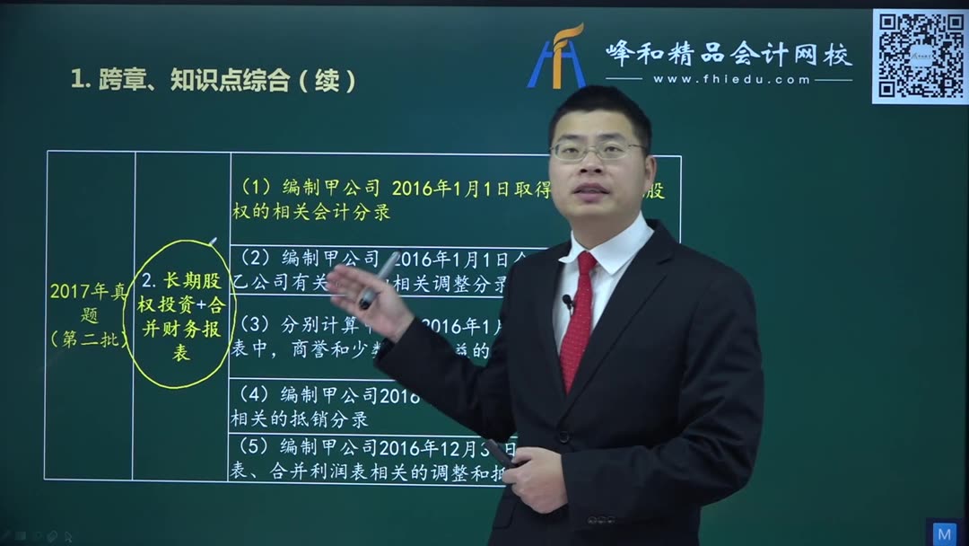 中级会计实务综合题命题特点