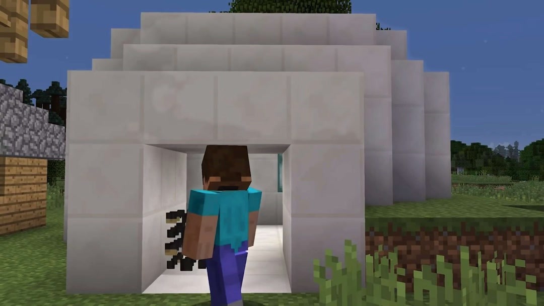 我的世界:自己盖的小房子,住进去就是舒服!