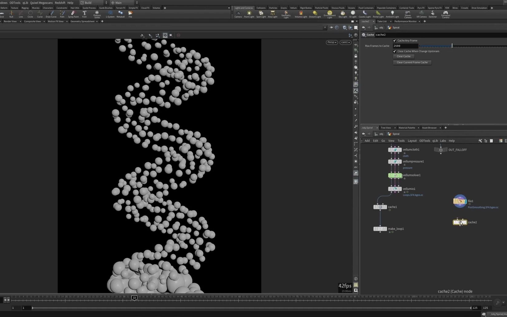 Houdini 循环动画