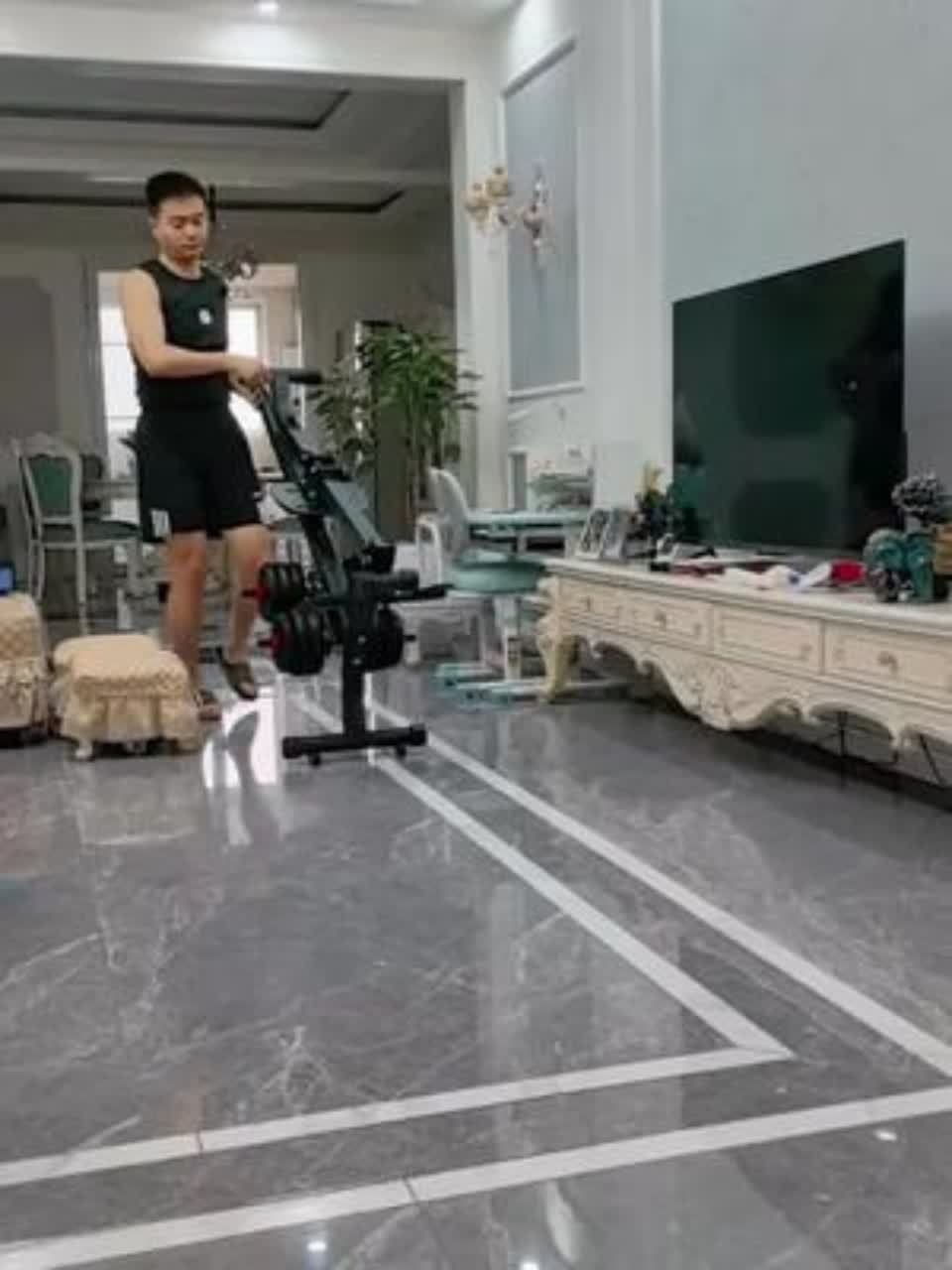 ...可折叠好收纳的划船机,它可以练到每个部位,关键还不贵!#居家锻炼#...